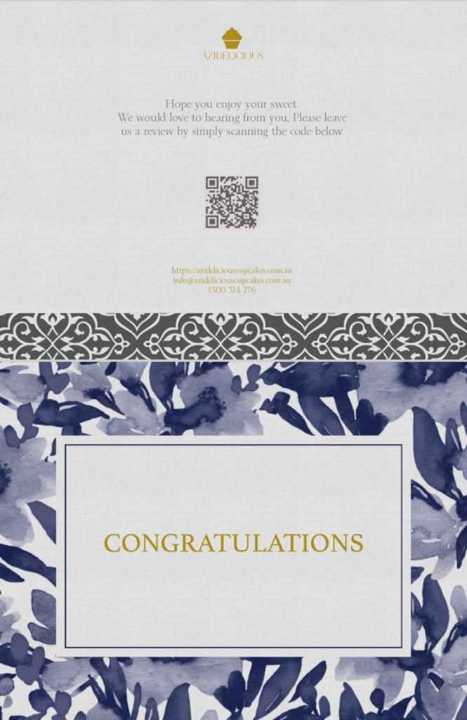 Postcard - Congratulations - Azidelicious